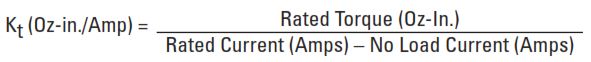 Introduction to Motor Constants for Fractional Horsepower Gearmotors ...