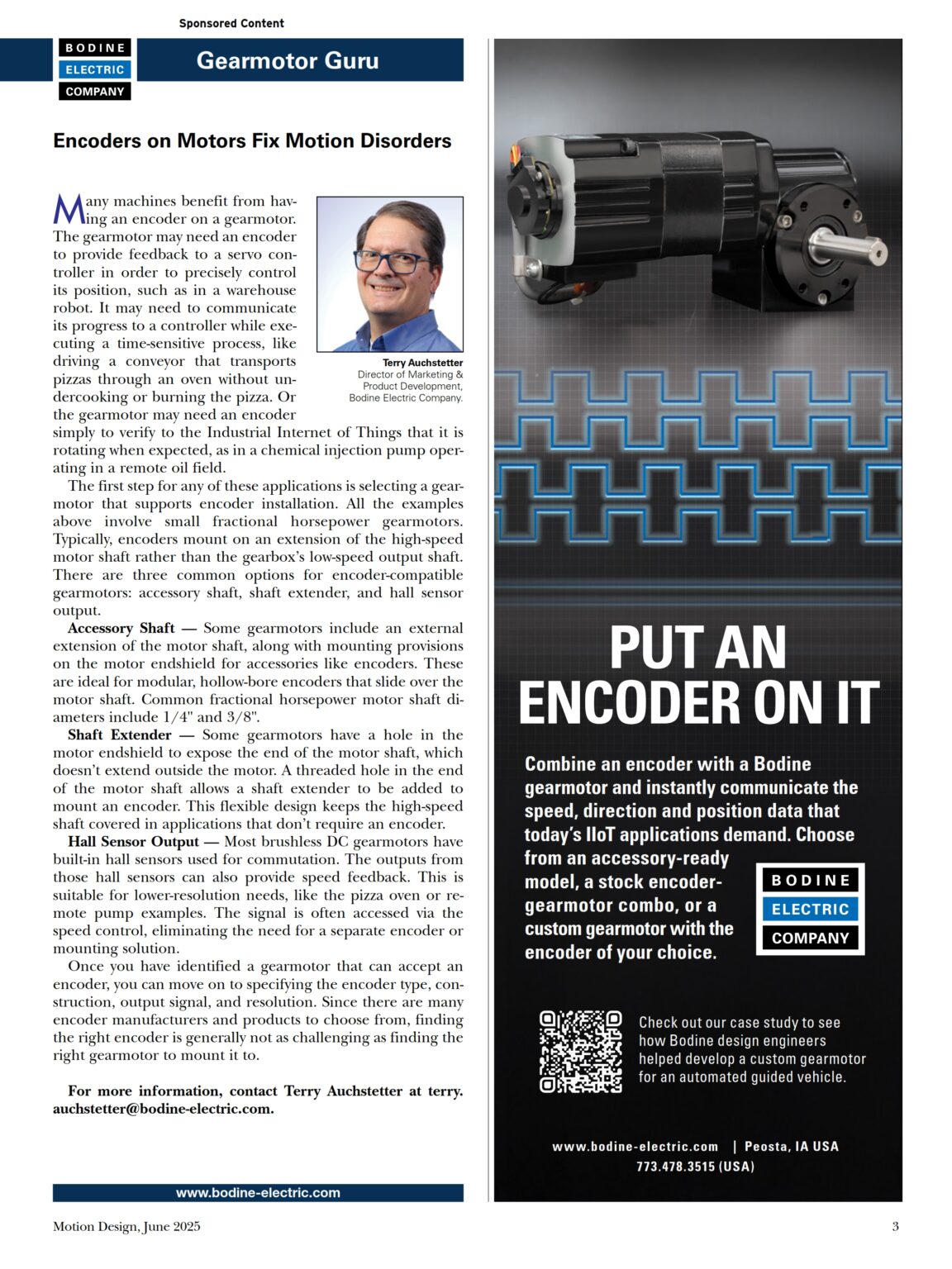 Put an Encoder on it! - Bodine - Gearmotor Blog