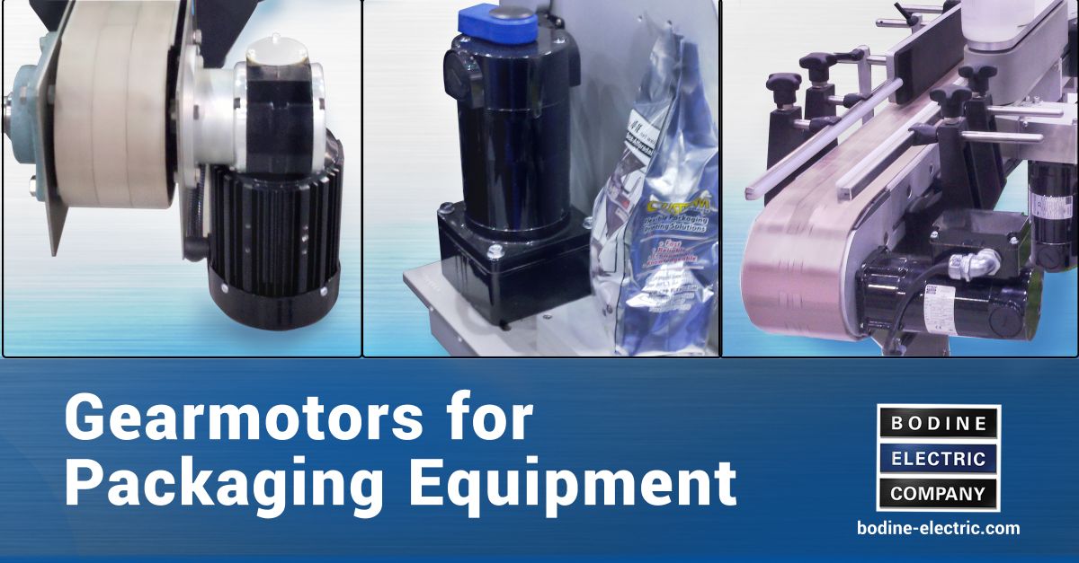 Gearmotors for Packaging Equipment > Bodine Electric Company