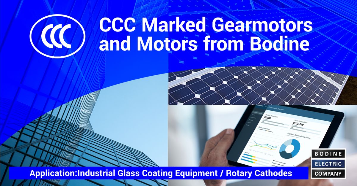 CCC Marking Options for OEM Gearmotors and Motors | Bodine Electric