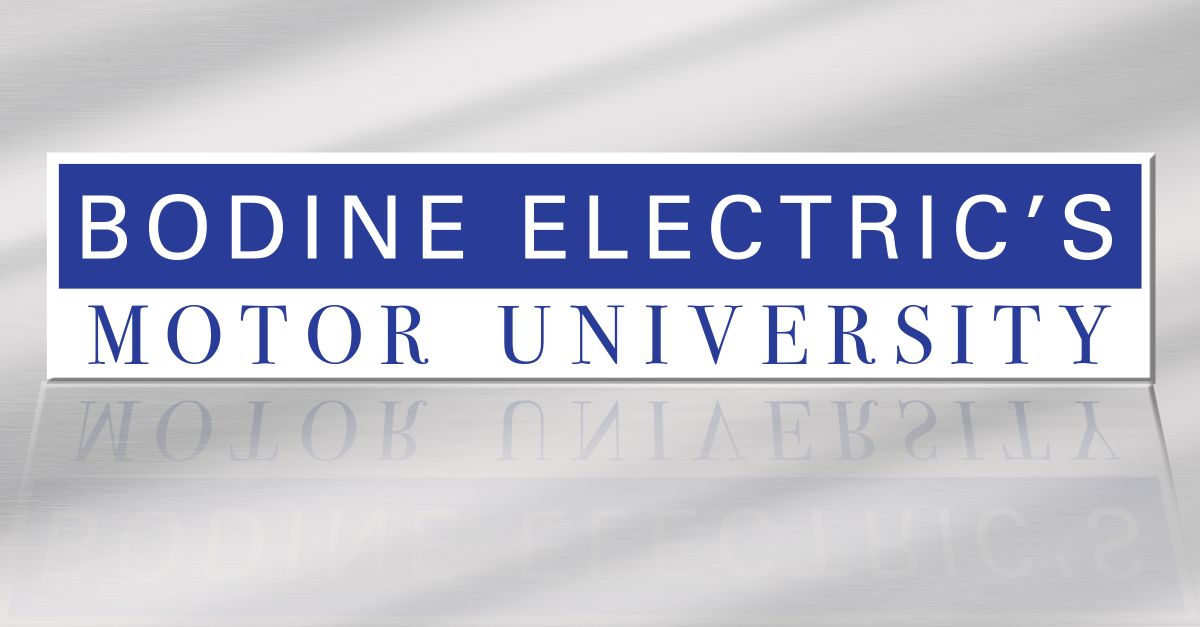 Bodine Electric's Motor University Episode 8: Design Tips to Facilitate ...